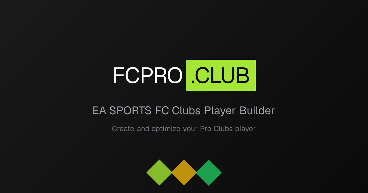 FCPRO.CLUB - EA SPORTS FC Clubs Player Builder